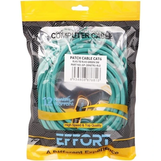 خرید و قیمت کابل شبکه Effort Cat6 5m | ترب