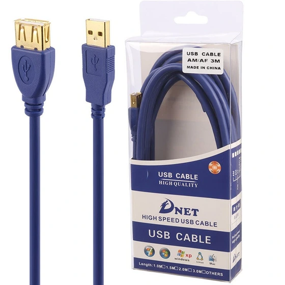 خرید و قیمت کابل افزایش طول D-Net USB 3m | ترب