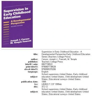 خرید و قیمت دانلود کتاب Supervision in early childhood education: a developmental perspective ...