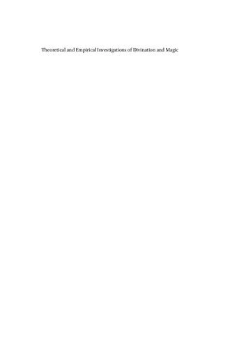 خرید و قیمت دانلود کتاب Theoretical And Empirical Investigations Of