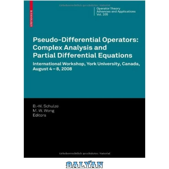 خرید و قیمت دانلود کتاب Pseudo Differential Operators Complex Analysis And Partial Differential