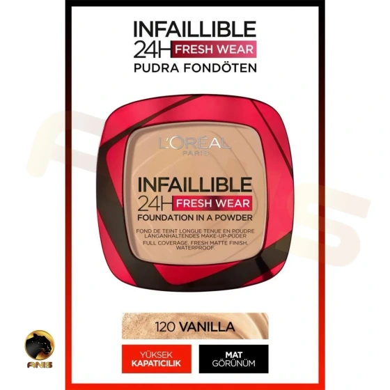 خرید و قیمت پنکیک صورت Infaillible 24H 120 Vanille Vanilla لورال 9 گرم | ترب