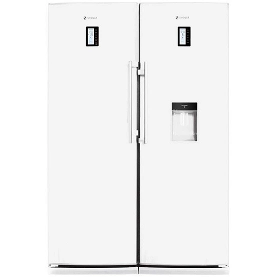 خرید و قیمت یخچال فریزر دوقلو اسنوا 36 فوت مدل SN6-SN5-0190SW سفید براق | ترب