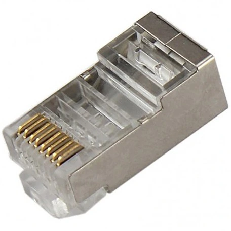 خرید و قیمت سوکت شبکه RG45 CAT5 (فلزی) | ترب