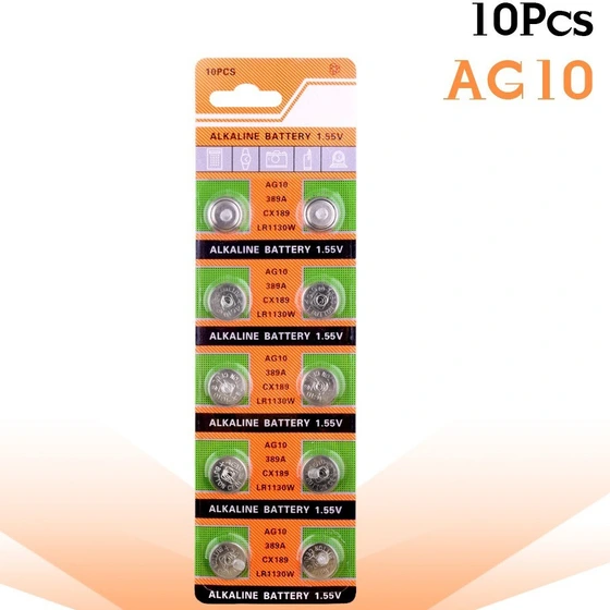 خرید و قیمت باتری سکه ای آلکالاین AG10/LR1130H بسته دوتایی | ترب