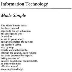 خرید و قیمت دانلود کتاب Information Technology. Made Simple 1991 | ترب