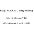 خرید و قیمت دانلود کتاب Beej’s Guide to C Programming 0.9.13 Letter Two-Sided Black & White | ترب