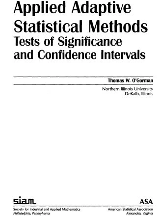خرید و قیمت دانلود کتاب Applied Adaptive Statistical Methods: Tests of ...