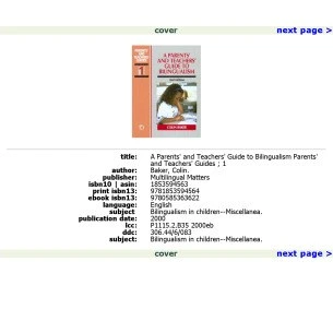 خرید و قیمت دانلود کتاب A Parents' and Teachers' Guide to Bilingualism ...