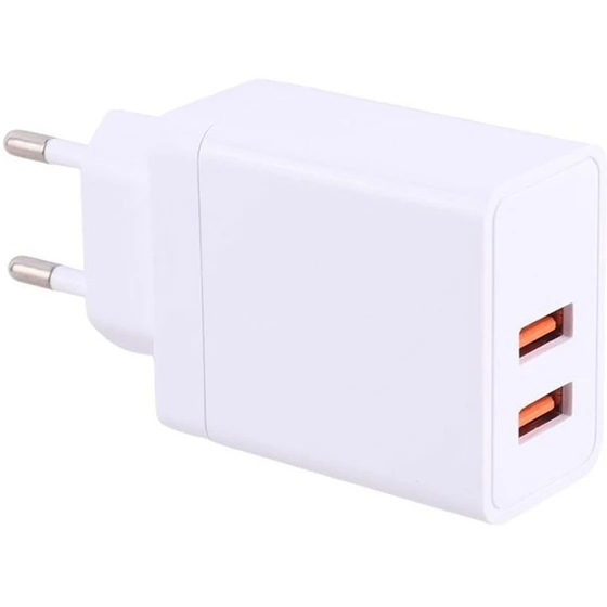 خرید و قیمت شارژر دیواری USB دو درگاه فست شارژ بیوا Biva HC-12 توان 25 وات | ترب