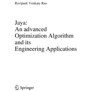 خرید و قیمت دانلود کتاب Jaya. An advanced Optimization Algorithm and its Engineering ...