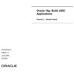 خرید و قیمت دانلود کتاب Oracle 10g - Build J2EE Applications. Student ...