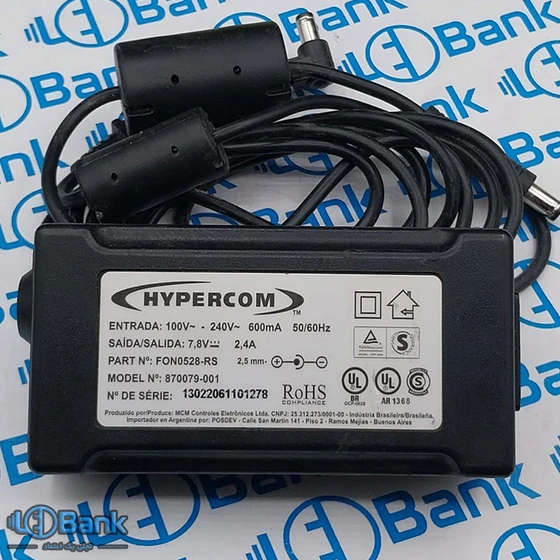 خرید و قیمت آداپتور بین راهی 7.8 ولت 2.4 آمپر hypercom | ترب