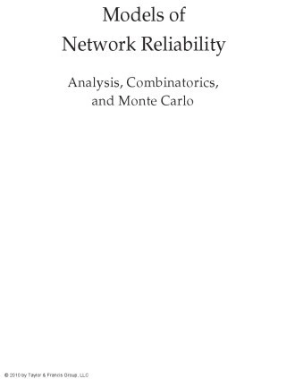خرید و قیمت دانلود کتاب Models of Network Reliability: Analysis ...