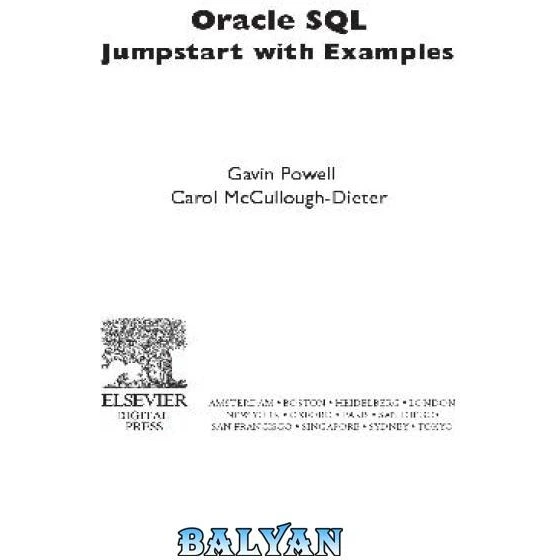 خرید و قیمت دانلود کتاب Oracle Sql Jumpstart With Examples ترب