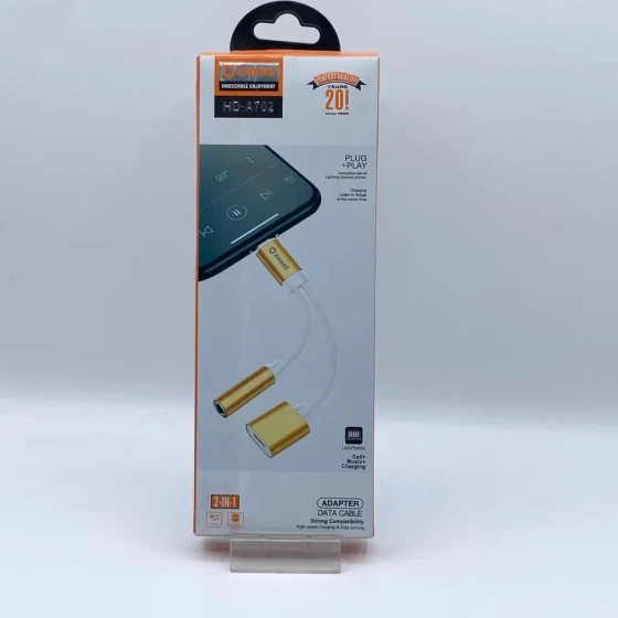 خرید و قیمت تبدیل شارژر و هندزفری آیفون لایتنینگ X-HANZ مدل HD-A702 | ترب