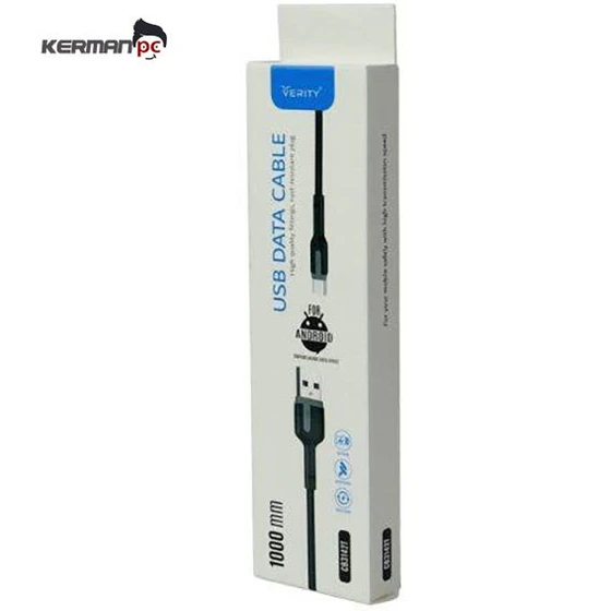 خرید و قیمت کابل دیتا و شارژ Type-C VERITY مدل 3142 مشکی | ترب