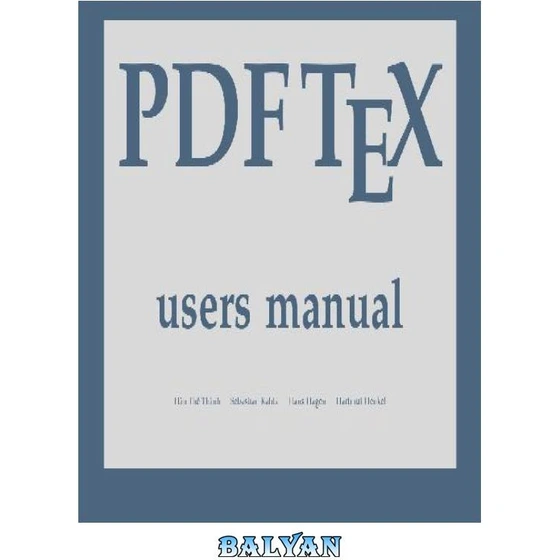 خرید و قیمت دانلود کتاب PDFTEX users manual | ترب