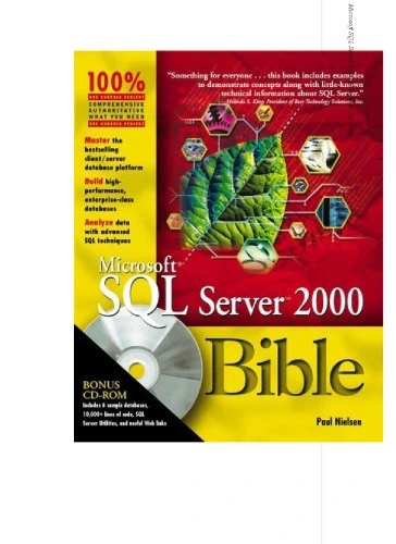 خرید و قیمت دانلود کتاب Microsoft SQL Server 2000 Bible with CD-ROM 2002 | ترب