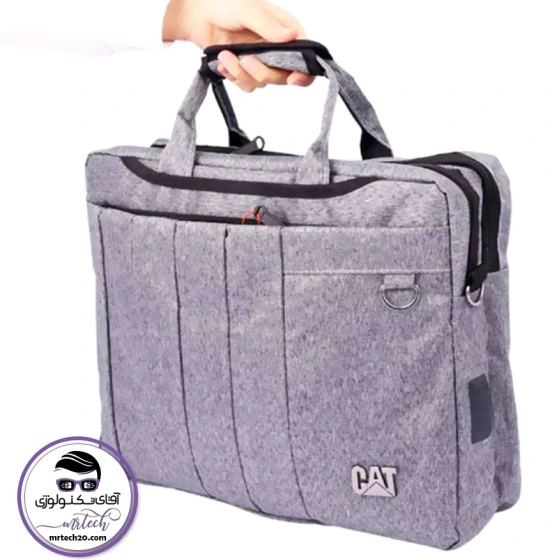 خرید و قیمت کیف لپ تاپ دوشی Cat کد B020 با محافظ جداشونده | ترب