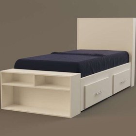 خرید و قیمت تخت خواب تک نفره کشو دار | ترب