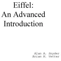 خرید و قیمت دانلود کتاب Eiffel.An advanced introduction | ترب