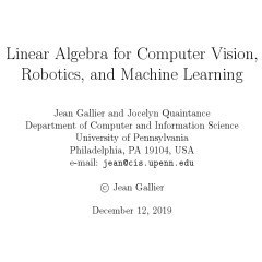خرید و قیمت دانلود کتاب Linear Algebra for Computer Vision, Robotics, and Machine Learning 2019 ...