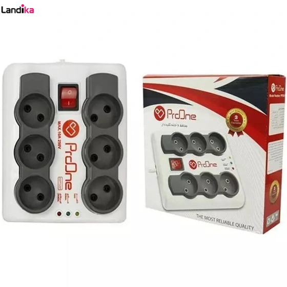 خرید و قیمت چندراهی برق پرووان مدل PPS610 طول 1.5 متری | ترب