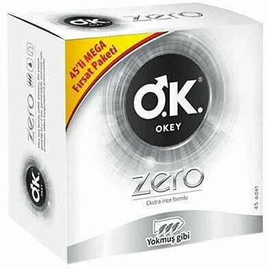 خرید و قیمت کاندوم فوق نازک Okey مدل Zero بسته ۴۵ عدد | ترب