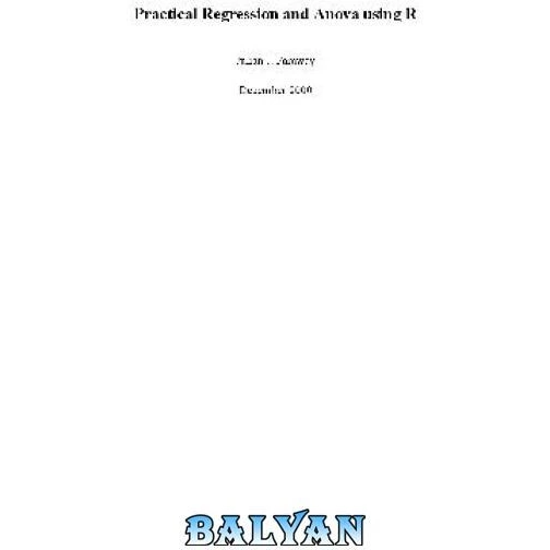 خرید و قیمت دانلود کتاب Practical Regression and Anova using R | ترب