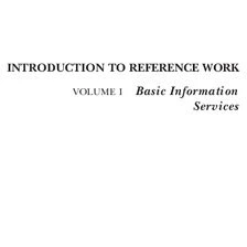 خرید و قیمت دانلود کتاب Introduction to Reference Work, Volume I ویرایش 8 | ترب
