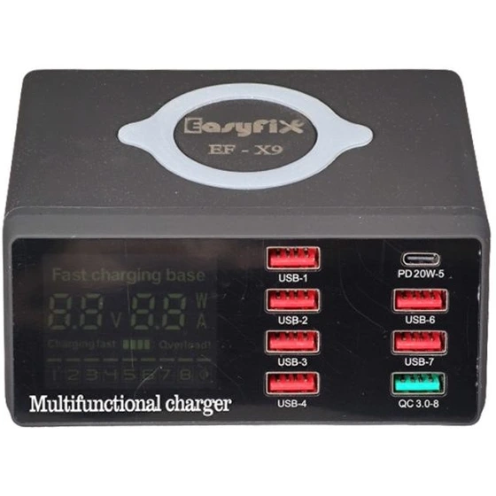 خرید و قیمت مولتی شارژر وایرلس EasyFix EF-X9 دارای 7 پورت USB ( اصلی ) | ترب