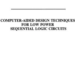 خرید و قیمت دانلود کتاب Computer-Aided Design Techniques for Low Power ...