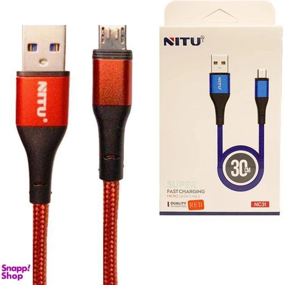 خرید و قیمت کابل USB به Micro-usb نیتو (Nitu) مدل NC31 طول 30 سانتیمتر 2.4 آمپر | ترب