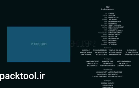 خرید و قیمت دانلود پروژه عناوین فیلم Film Credits Kit در پریمیر | ترب