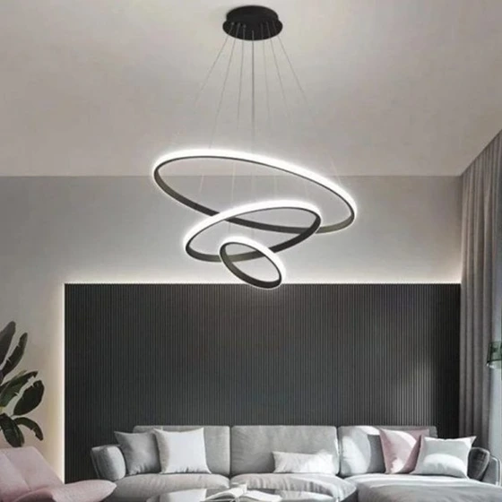 خرید و قیمت لوستر سه شعله چشمه نور کد L6325/3BK | ترب