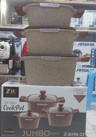 خرید و قیمت قابلمه گرانیتی سه تکه زیو Z-8350-22 | ترب