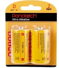 خرید و قیمت باتری دوتایی بزرگ Panatech Ultra Alkaline LR20 1.5V D | ترب