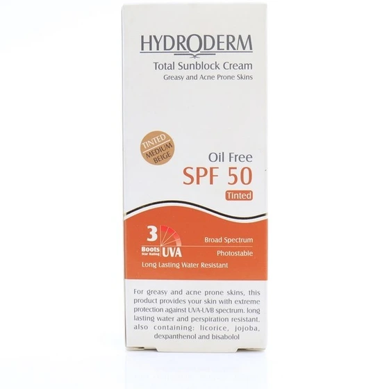 خرید و قیمت کرم ضد آفتاب رنگی هیدرودرم پوستهای چرب و جوش دار/Sunscreen ...