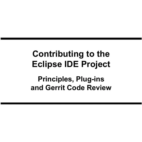 خرید و قیمت دانلود کتاب Contributing To The Eclipse Ide Project