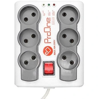 خرید و قیمت چندراهی و محافظ برق پرووان مدل PPS610 - طول 1.5 متر | ترب