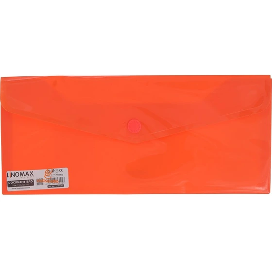 خرید و قیمت پوشه دکمه دار نارنجی ملخی (نامه) EG61 لینومکس LINOMAX | ترب