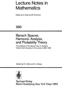 خرید و قیمت دانلود کتاب Banach spaces, harmonic analysis, and probability theory ویرایش 1 | ترب