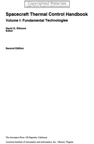 خرید و قیمت دانلود کتاب Spacecraft Thermal Control Handbook, Volume 1 ...