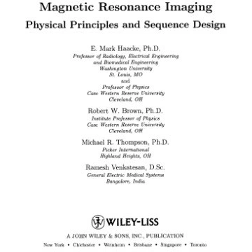 خرید و قیمت دانلود کتاب Magnetic resonance imaging: Physical principles ...