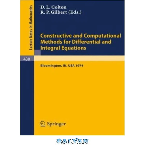 خرید و قیمت دانلود کتاب Constructive And Computational Methods For