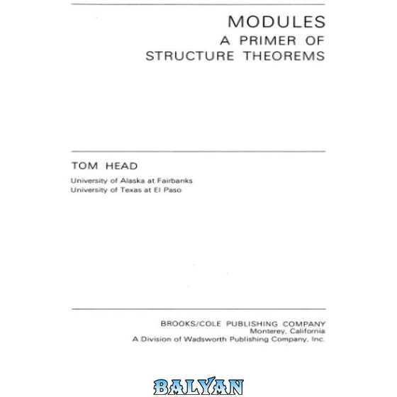خرید و قیمت دانلود کتاب Modules Primer Of Structure Theorems ترب