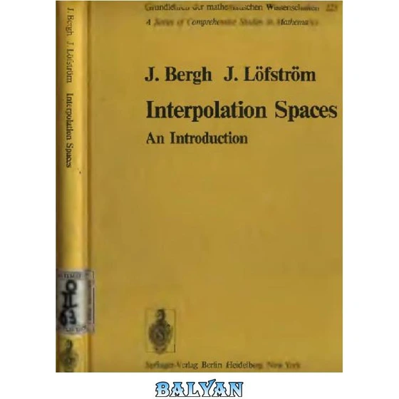 خرید و قیمت دانلود کتاب Interpolation Spaces An Introduction ترب