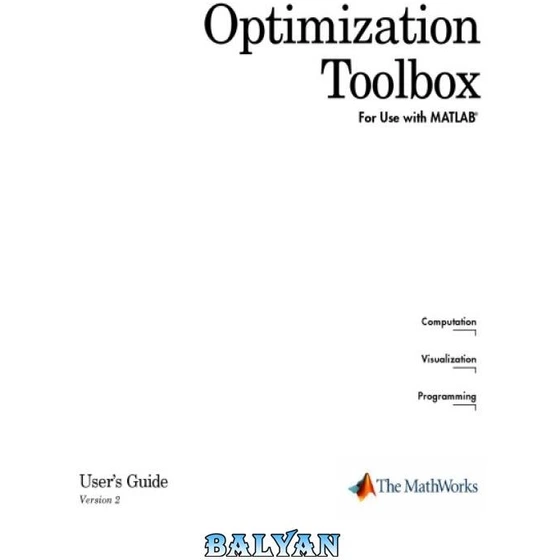 خرید و قیمت دانلود کتاب Matlab Optimisation Toolbox Users Guide ا