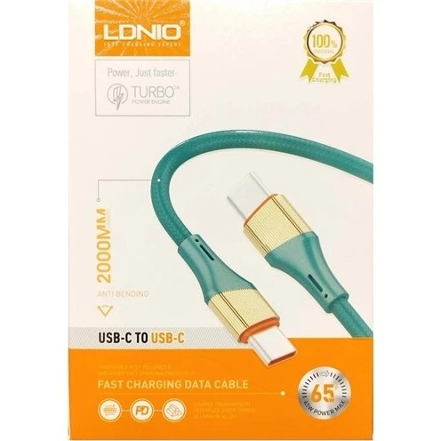 خرید و قیمت کابل Type-C به Type-C الدینیو Ldnio LC632C C15 طول 2 متر توان 65 وات مخصوص سری 15 ...